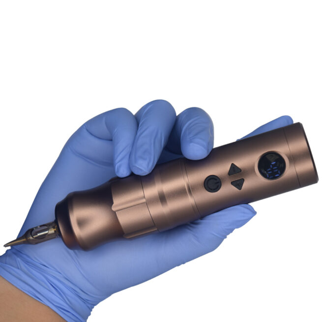 Falcon 3 Wireless Tattoo Pen Machine ( Round Grip Coffee ) – Aarika ...
